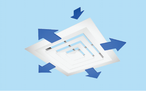 Ceiling Diffuser - DFB Conical Diffuser - Entropic Limited