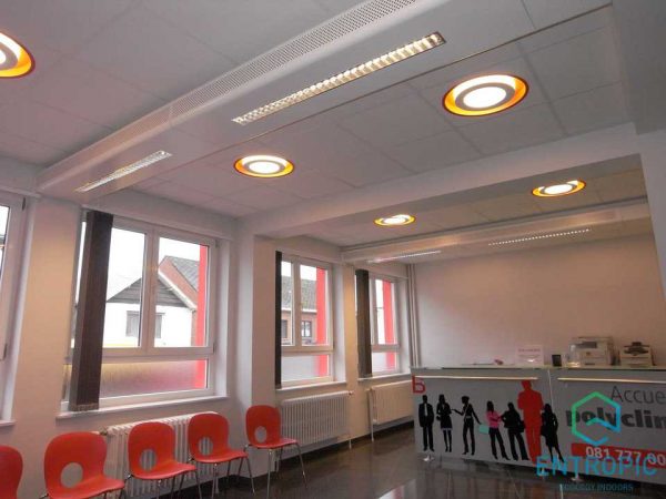 Chilled beams solutions for A-class offices high performance